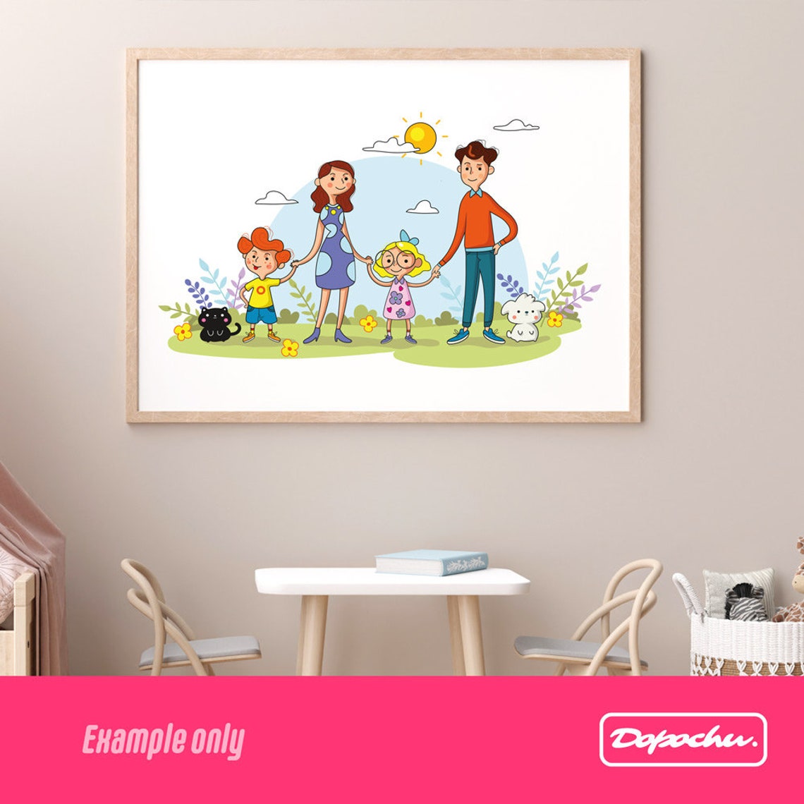 Happy Family Clipart, Cartoon Family Clipart, Doodle Parents With ...