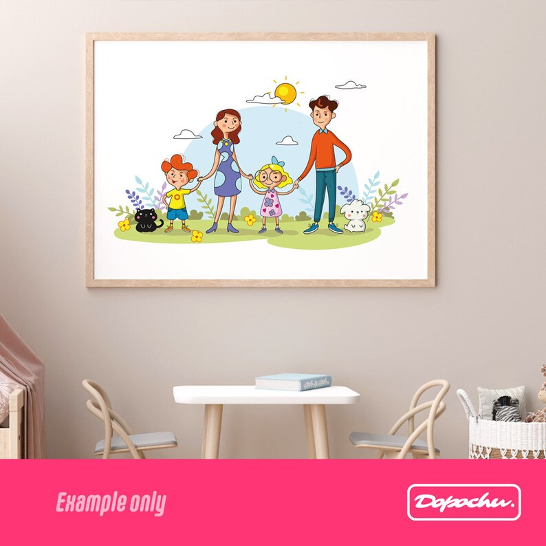Happy Family Clipart, Cartoon Family Clipart, Doodle Parents With ...