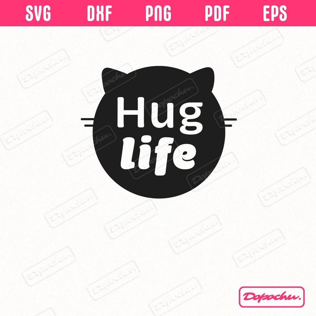 Cat Hug Life Sublimation Designs - Etsy