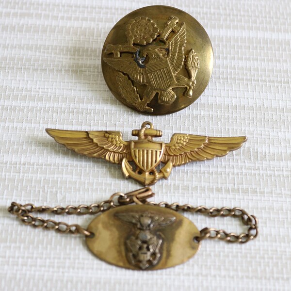 Navy Pin - Etsy