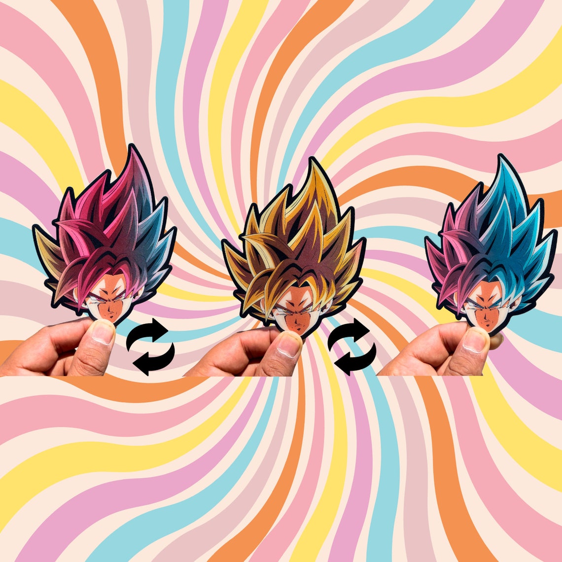 Dragon Ball Z 3D Motion Stickers Goku Sticker - Etsy