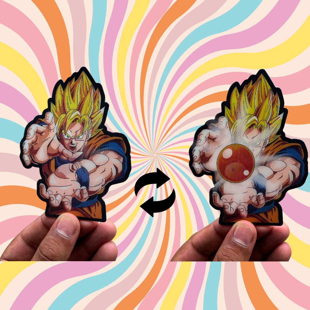 3D Dragon Ball Z Goku Motion Stickers - Etsy