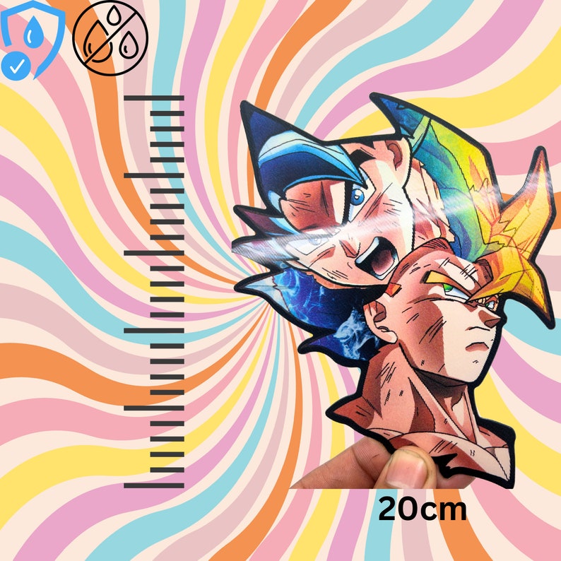 Dragon Ball Z Motion Sticker / Goku Ultimate Waterproof - Etsy