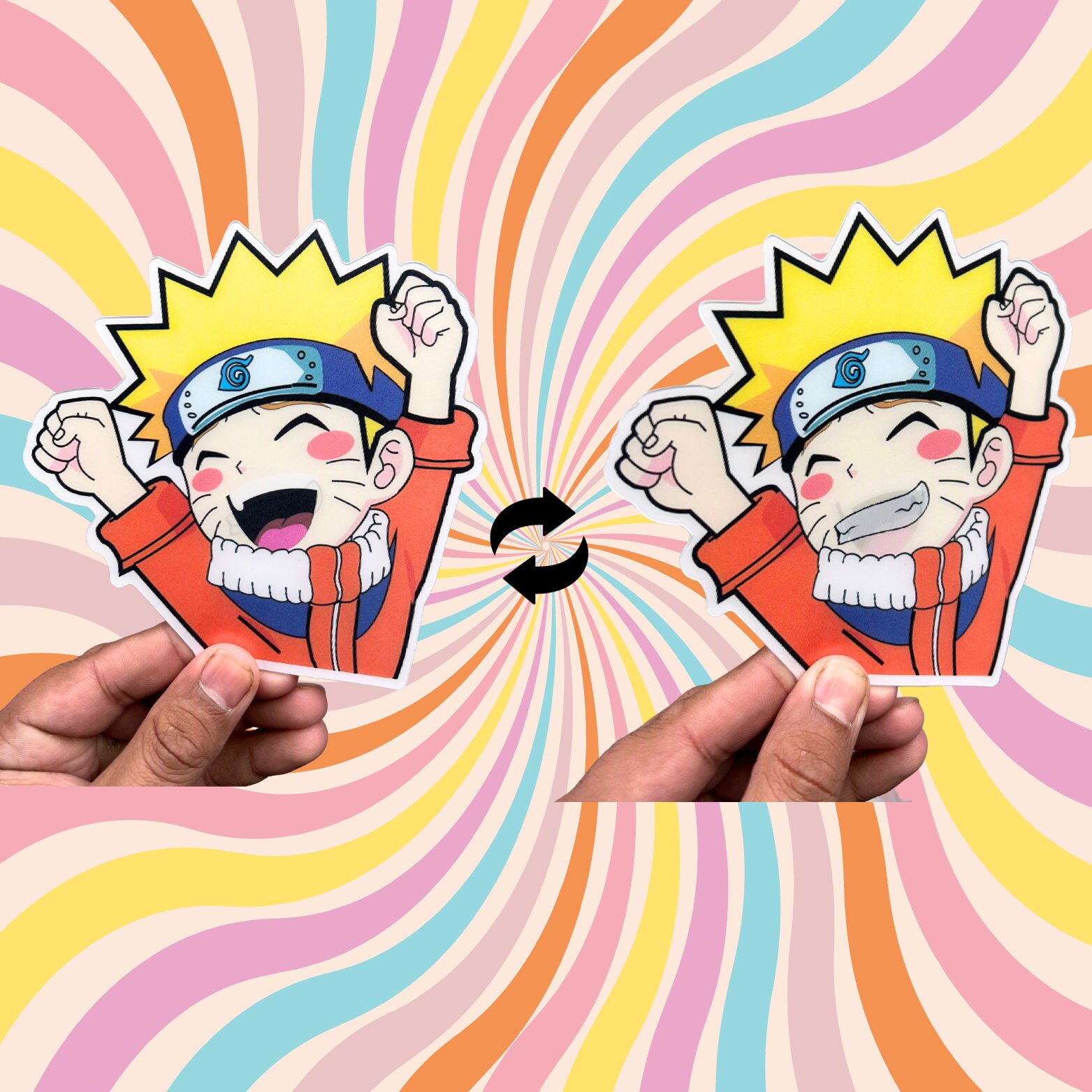 Naruto Anime Cute Stickers / 3D Motion Stickers - Etsy