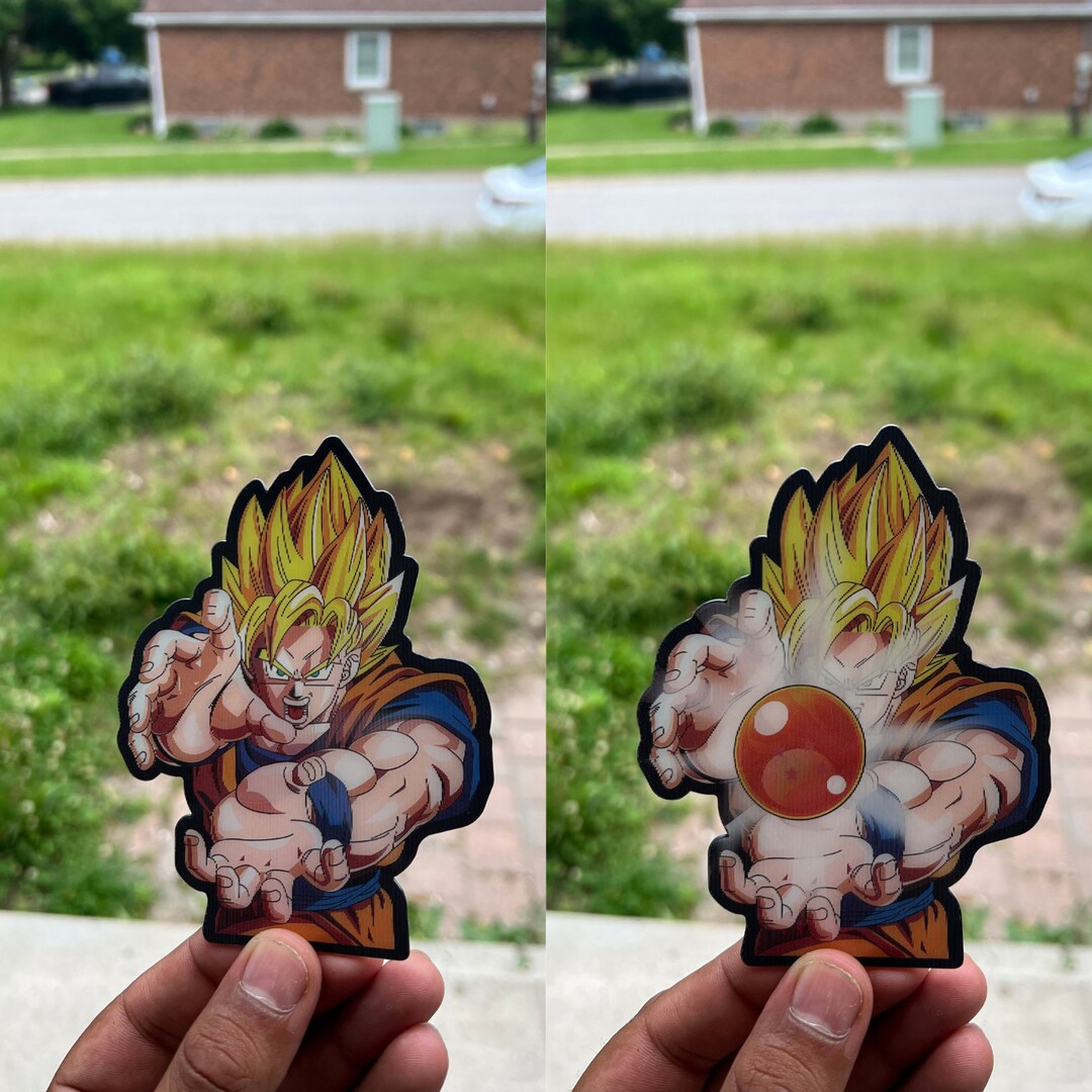 3D Dragon Ball Z Goku Motion Stickers - Etsy