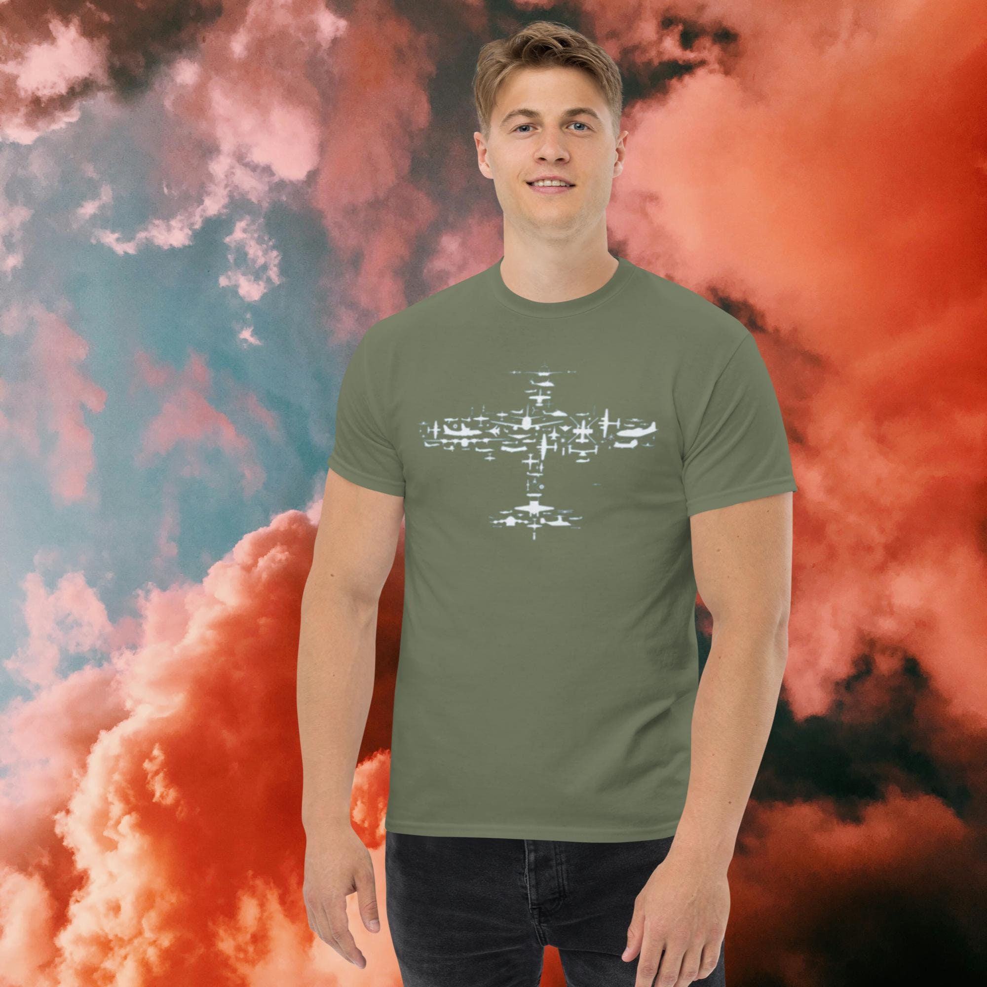 Plane Flight V1.0 Collage T Shirt Fighter Plane Airplane Airplane Gifts ...