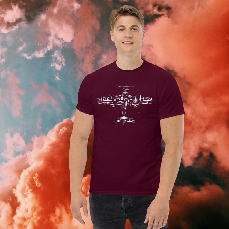 Plane Flight V1.0 Collage T Shirt Fighter Plane Airplane Airplane Gifts ...