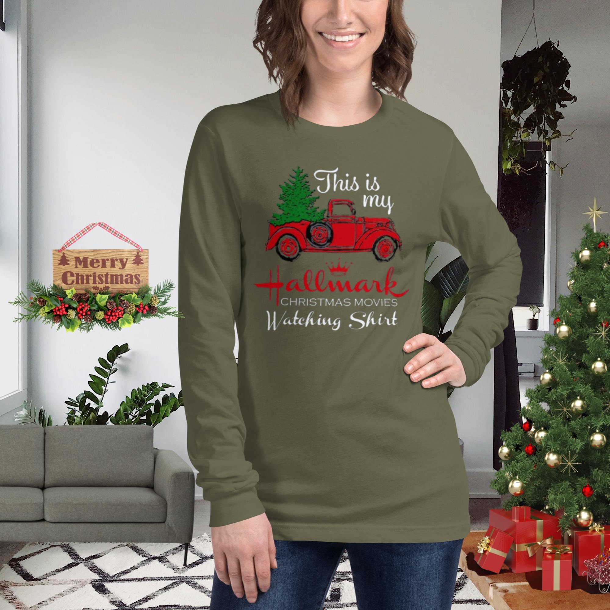 This is My Hallmark Christmas Movie Watching Sweatshirt | Hallmark Long ...