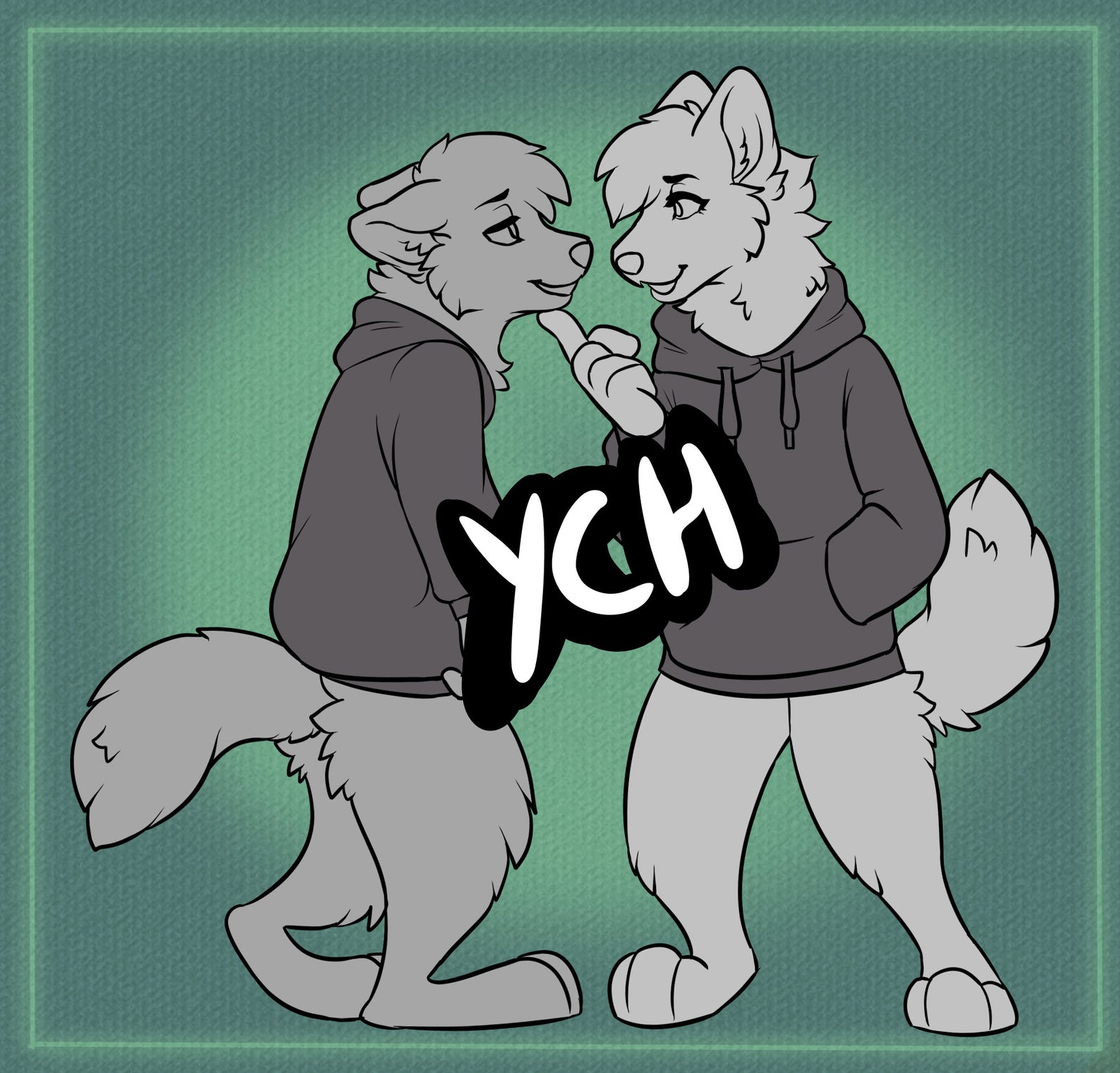 YCH Furry Fursona Canine Your Character Here Couple Date Pride - Etsy