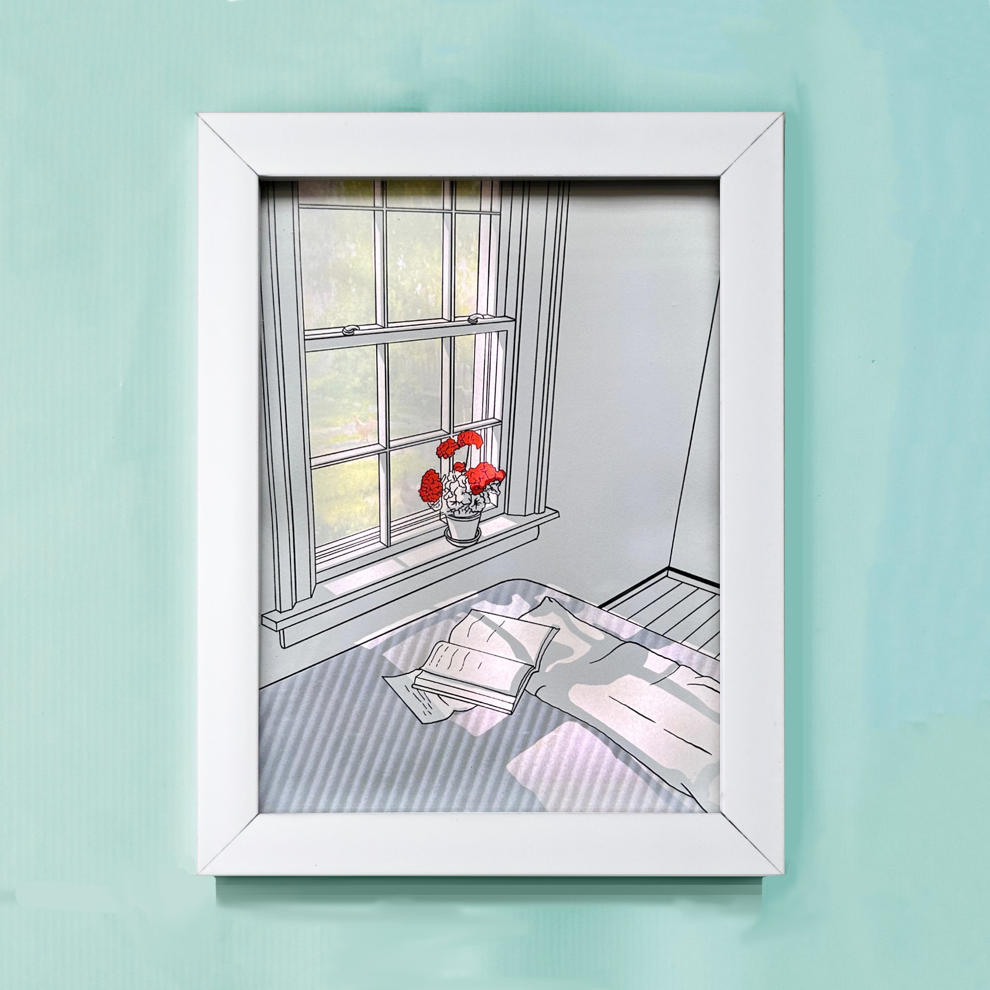 Wall Art Frame Light, the Collision of Light and Art, Light Box, LED ...