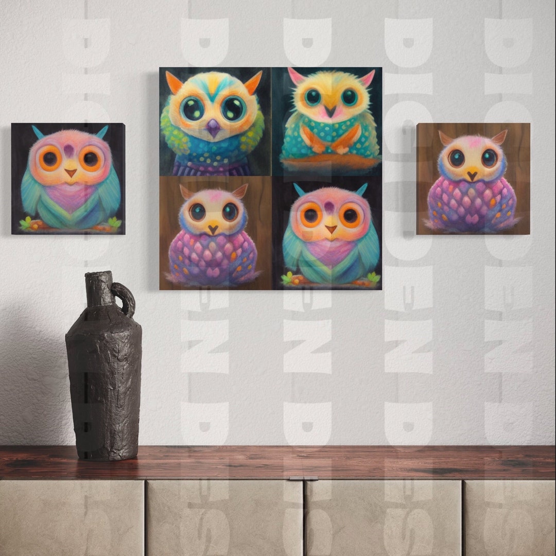 Cozy Owl Critter Bundle PNG Bundle Cute Graphics Clipart Digital Cute ...