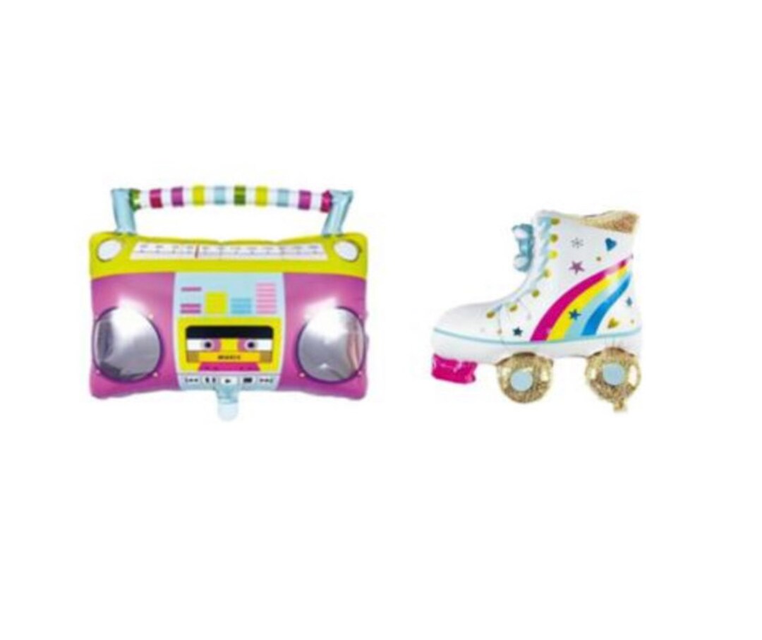 Set of Two 22 Skate and Boombox Balloons - Etsy