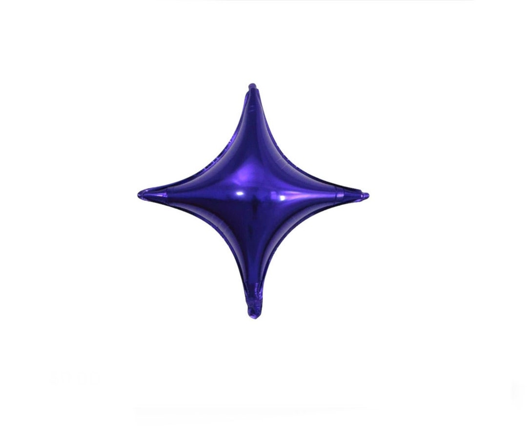 24 Purple Four Point Star Balloon - Etsy