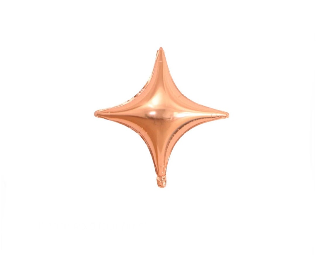 24 Rose Gold Four Point Star Balloon - Etsy