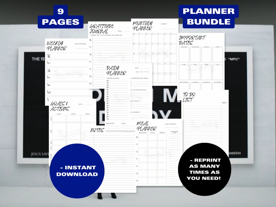 Poison Me Daddy Printable Planner Bundle (the 1975) - Etsy