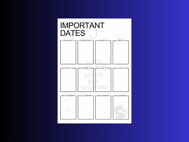 Matty Healy Tattoos Printable Planner Bundle (the 1975) - Etsy