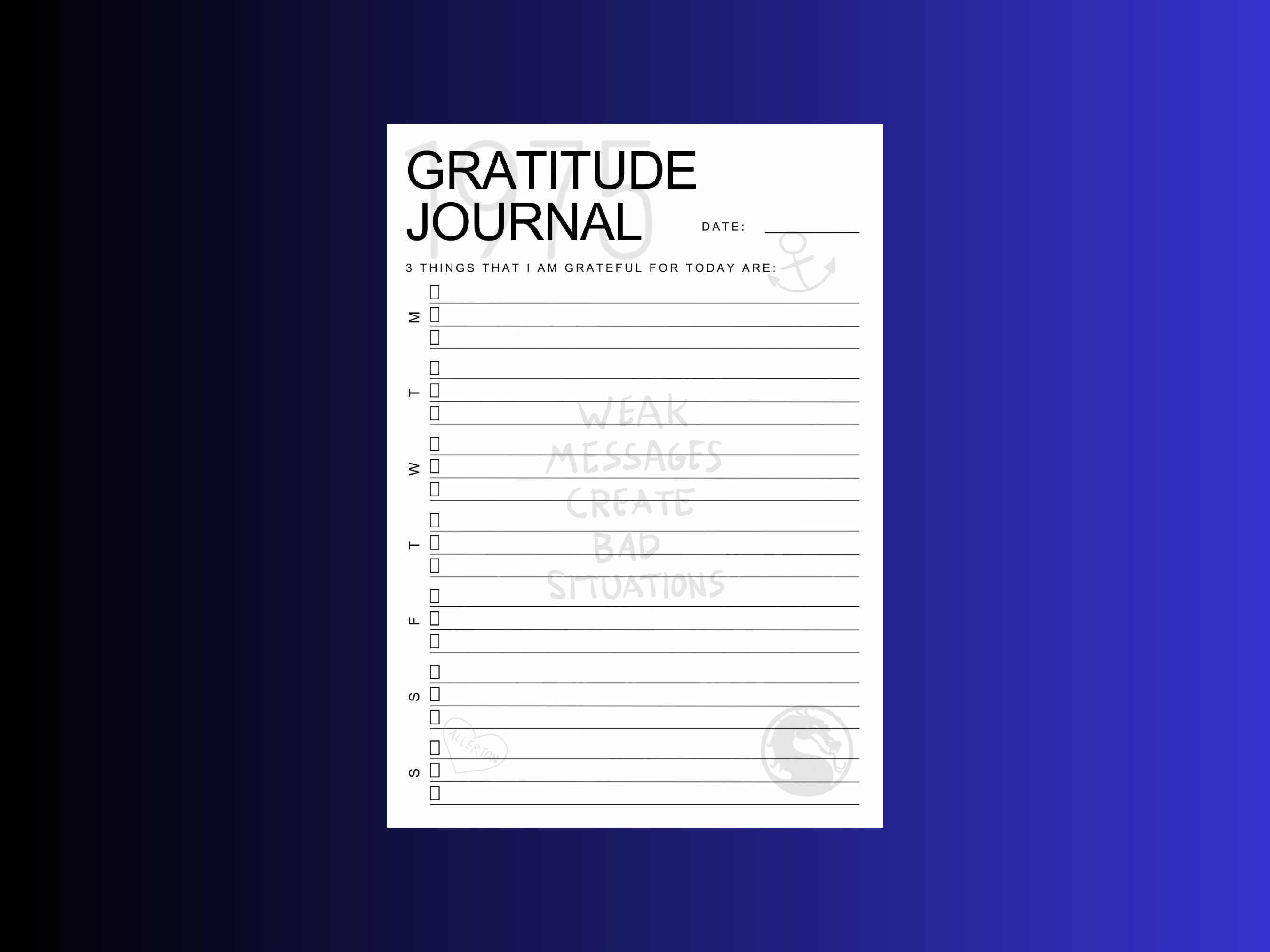 Matty Healy Tattoos Printable Planner Bundle (the 1975) - Etsy