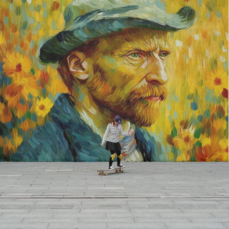 Van Gogh Style Self-portrait Printable Painting - Etsy