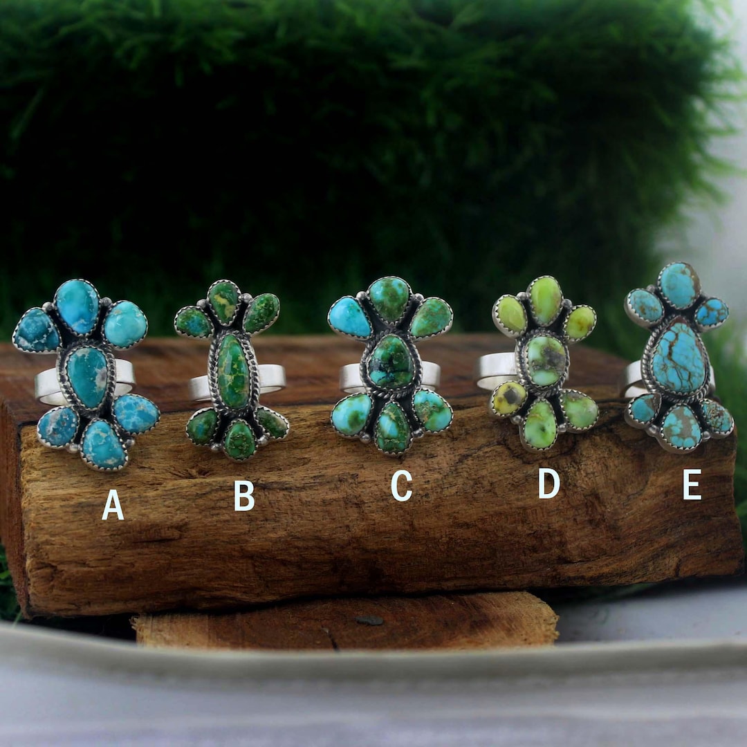 Turquoise Ring, Mix Palomino Silver Ring, 925 Sterling Silver Ring ...