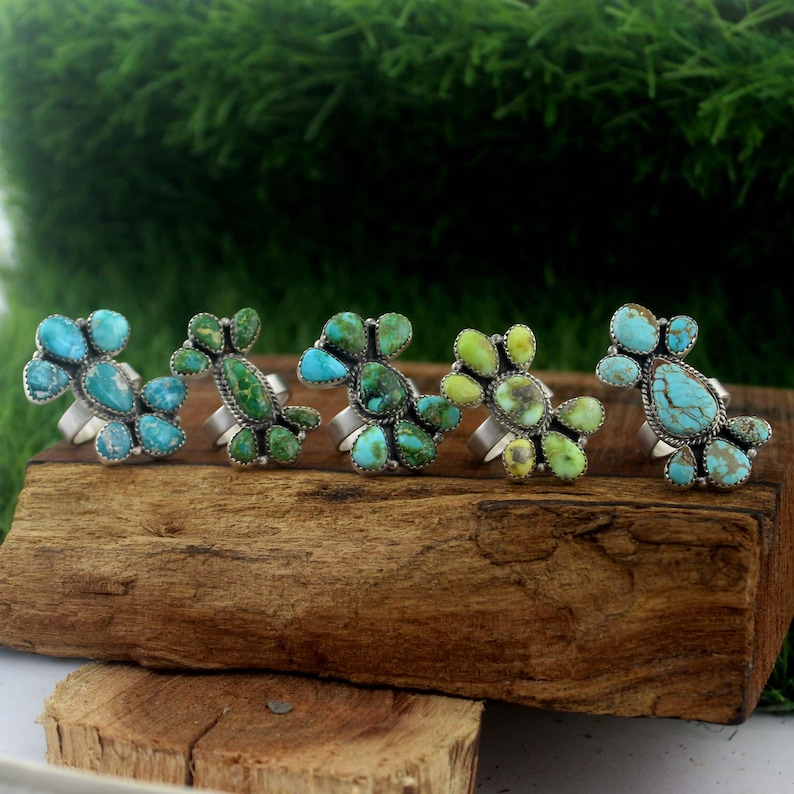 Turquoise Ring, Mix Palomino Silver Ring, 925 Sterling Silver Ring ...