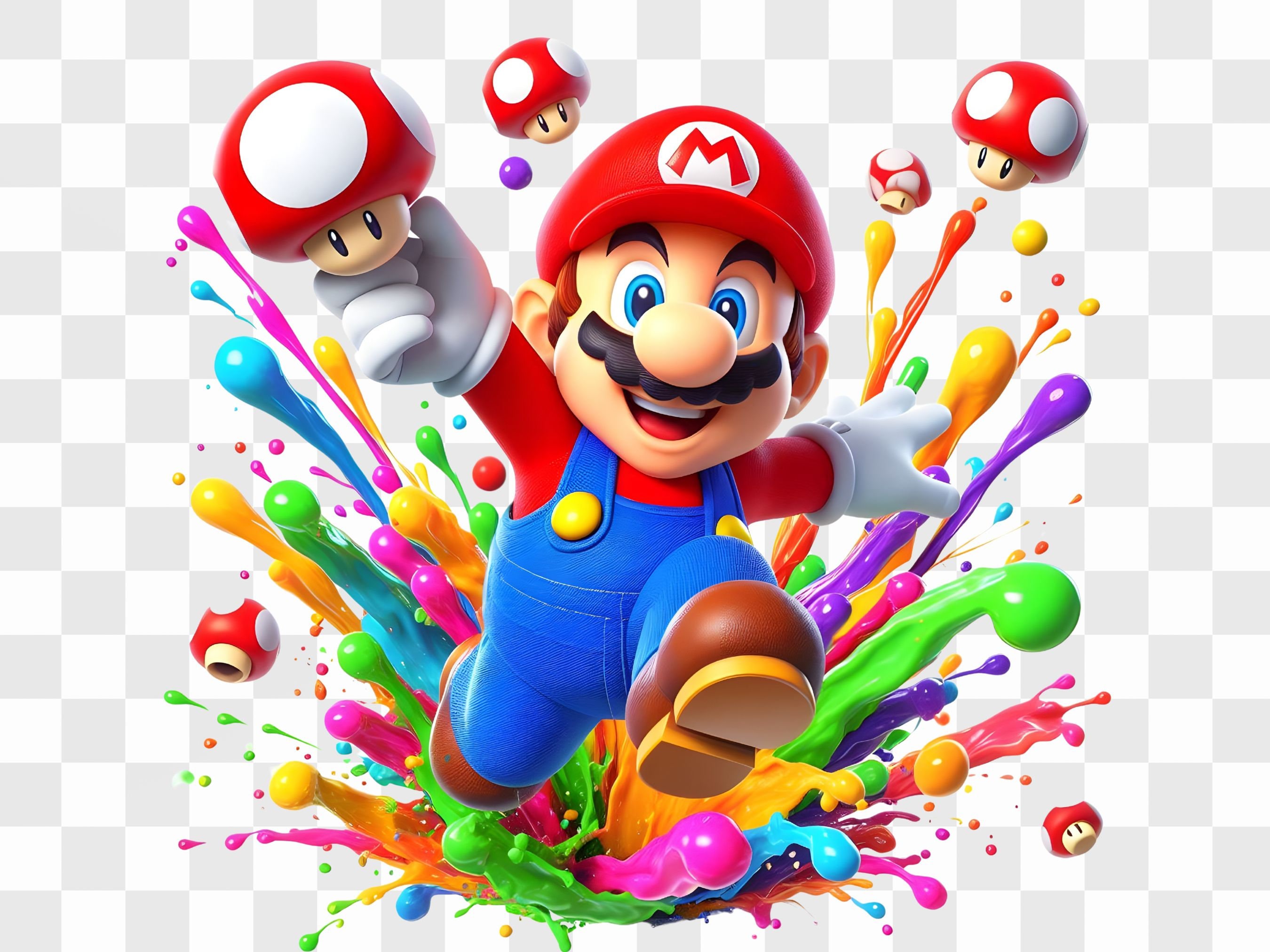 Super Mario Splash png, Mario png, Mario bros png, Mario Cut Files ...