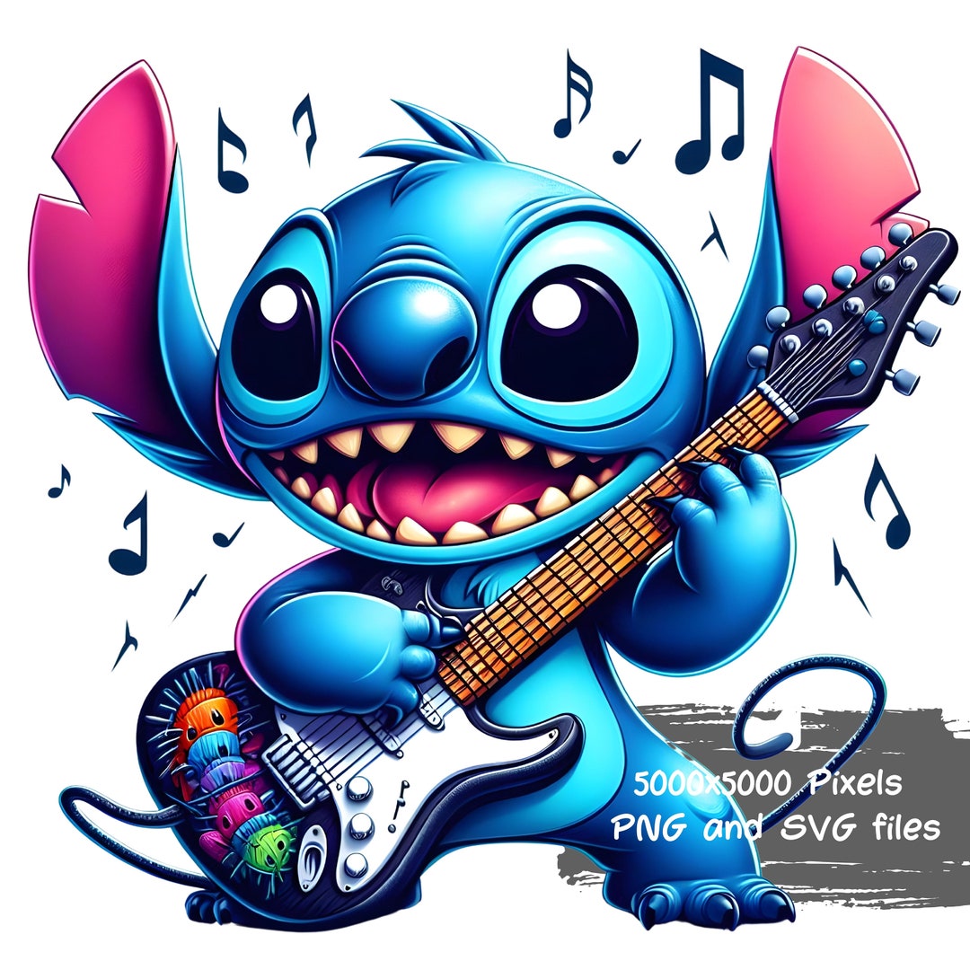 5 PNG Rockstar Stitch, Rock and Roll Stitch, Stitch Dancing, Biker ...