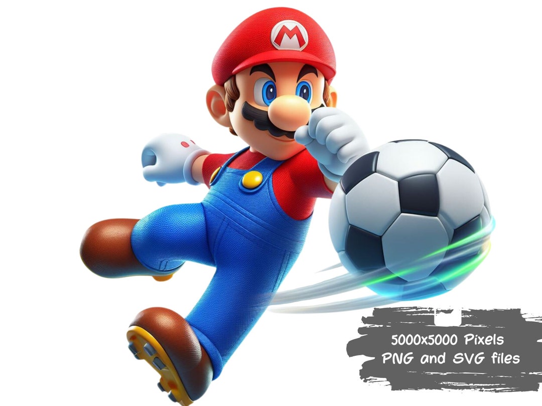 Mario Soccer, Mario Sports, Mario Party, Super Mario SVG Bundle Design ...