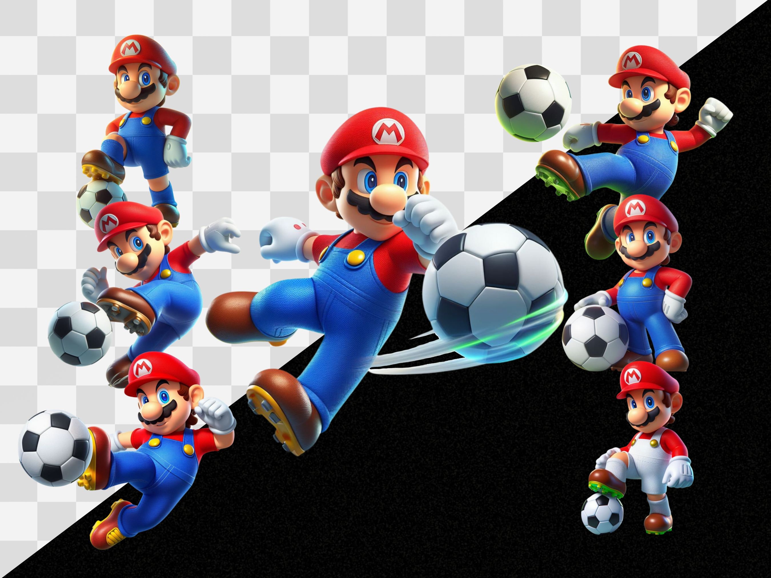 Mario Soccer, Mario Sports, Mario Party, Super Mario SVG Bundle Design ...