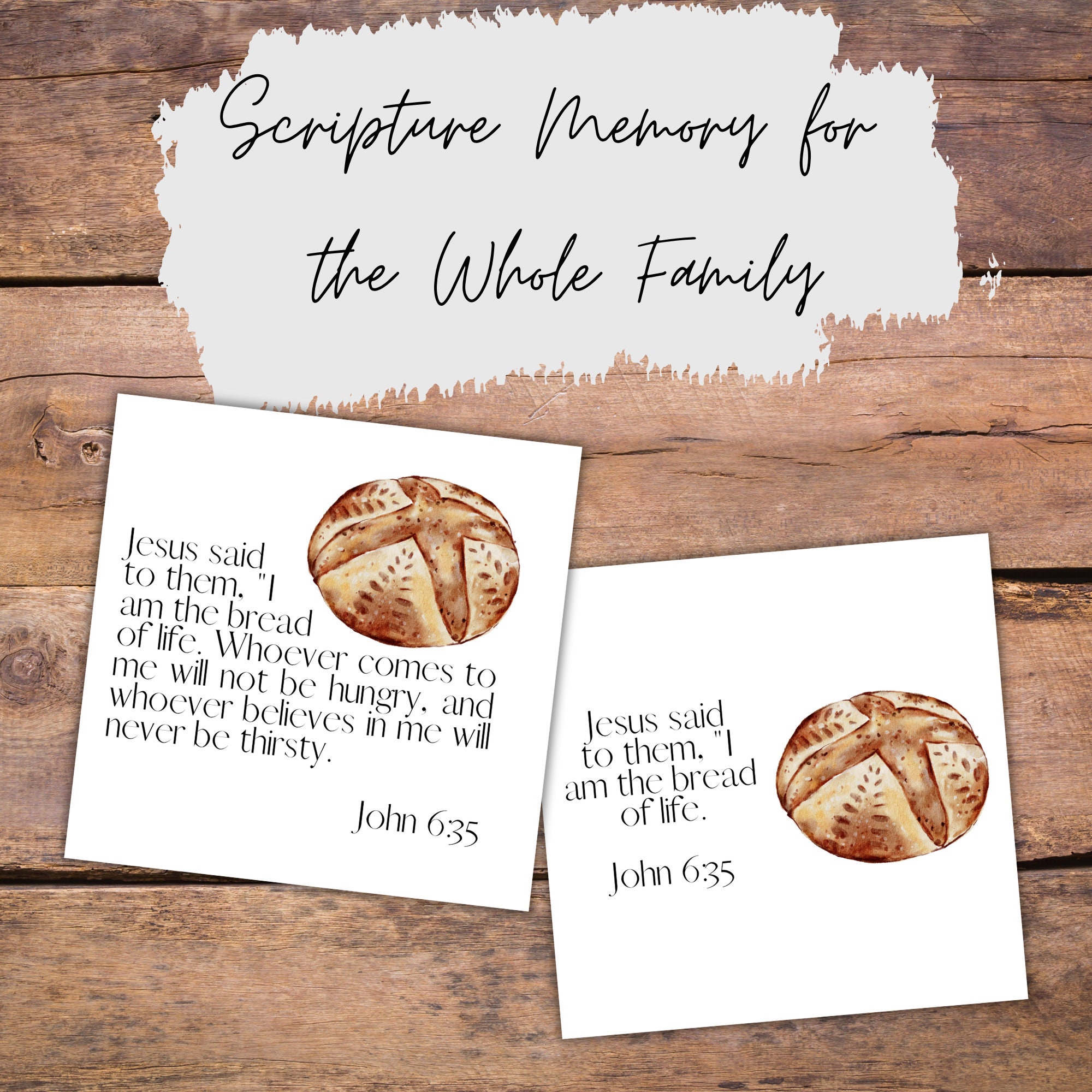 Kids Scripture Memorization Cards | Printable Bible Verse Memory Cards ...