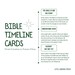 Children's Bible Timeline Cards Kids Printable Story of the Bible Cards ...