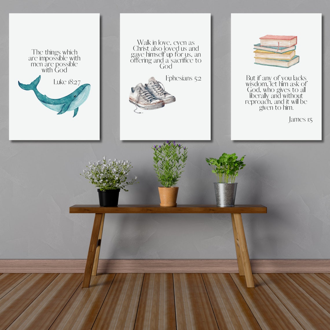 Kids Scripture Memory Posters | Printable Bible Verse Posters for ...