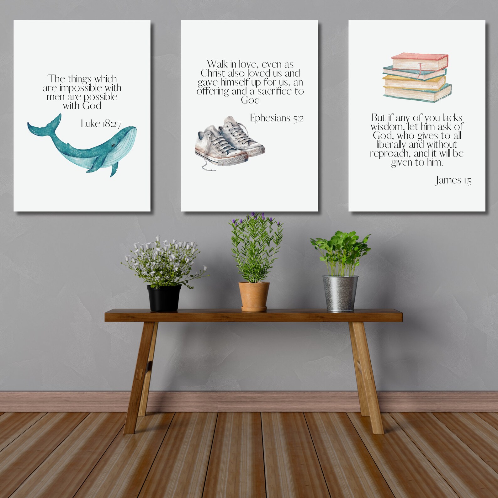 Kids Scripture Memory Posters | Printable Bible Verse Posters for ...