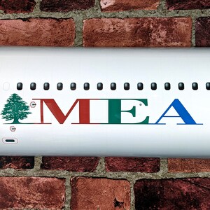 MEA Middle East Airlines Airbus A321 Neo 3D Aluminum Scale Fuselage ...