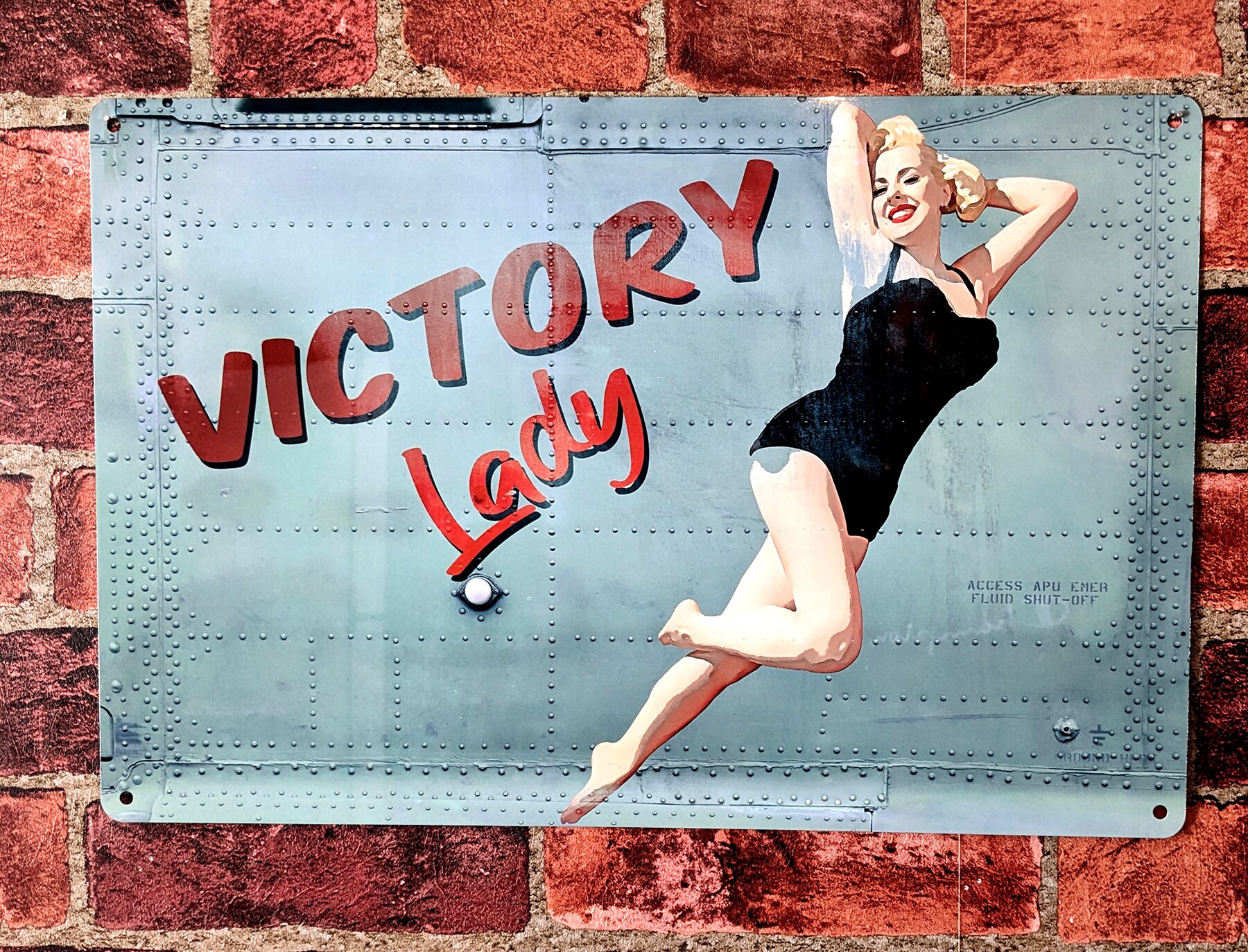 1940's Style WWII Bomber Nose Wall Art. Metal Sign Perfect for the ...