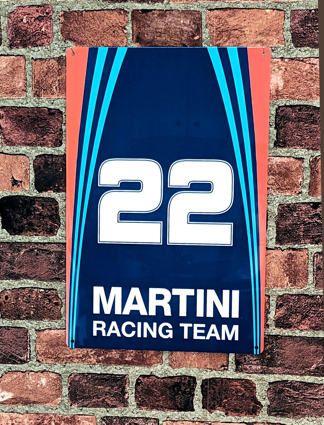 Martini Racing 22 Aluminum Motorsport Racing Wall Art Sign for Man Cave ...
