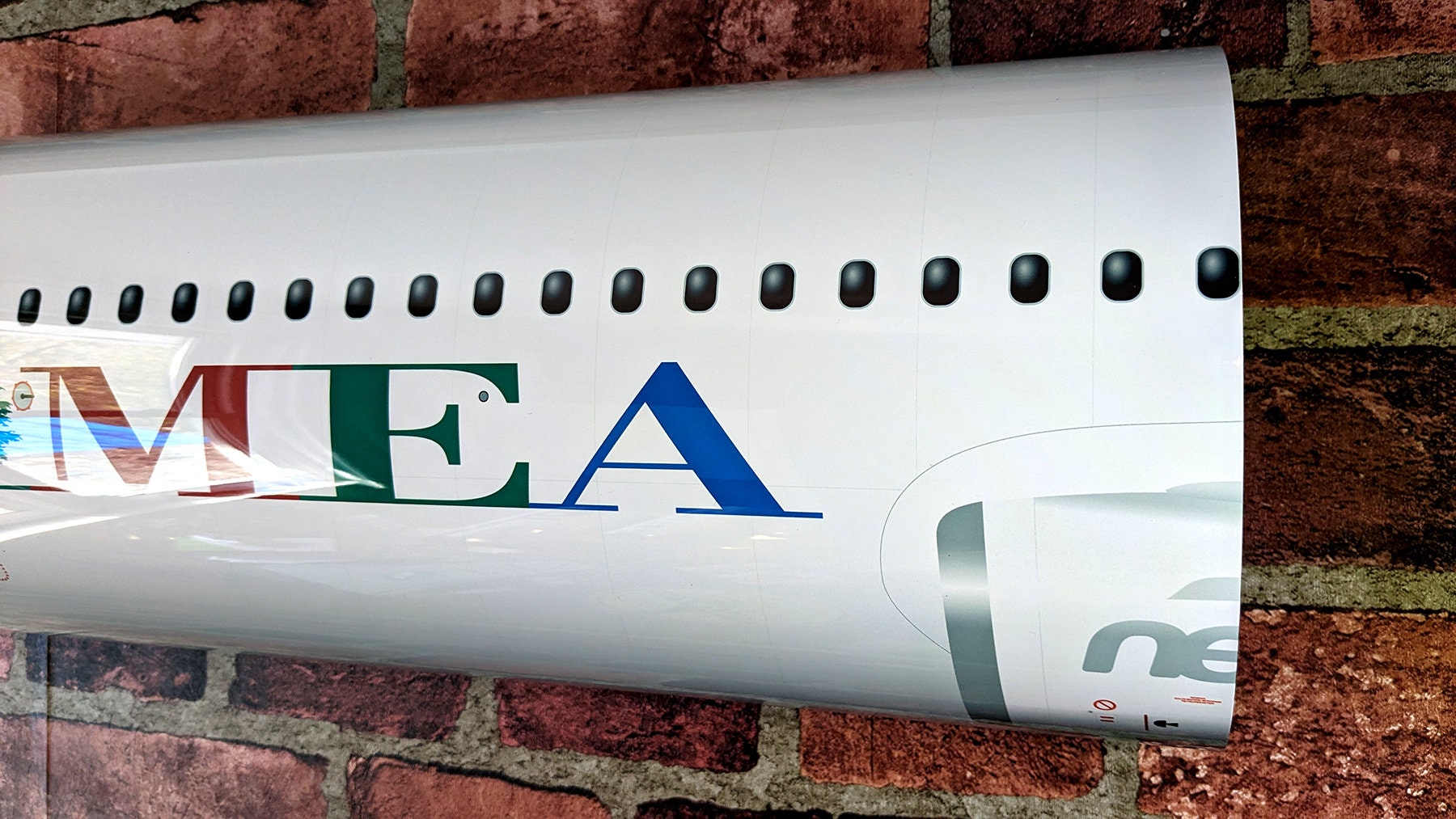 MEA Middle East Airlines Airbus A321 Neo 3D Aluminum Scale Fuselage ...