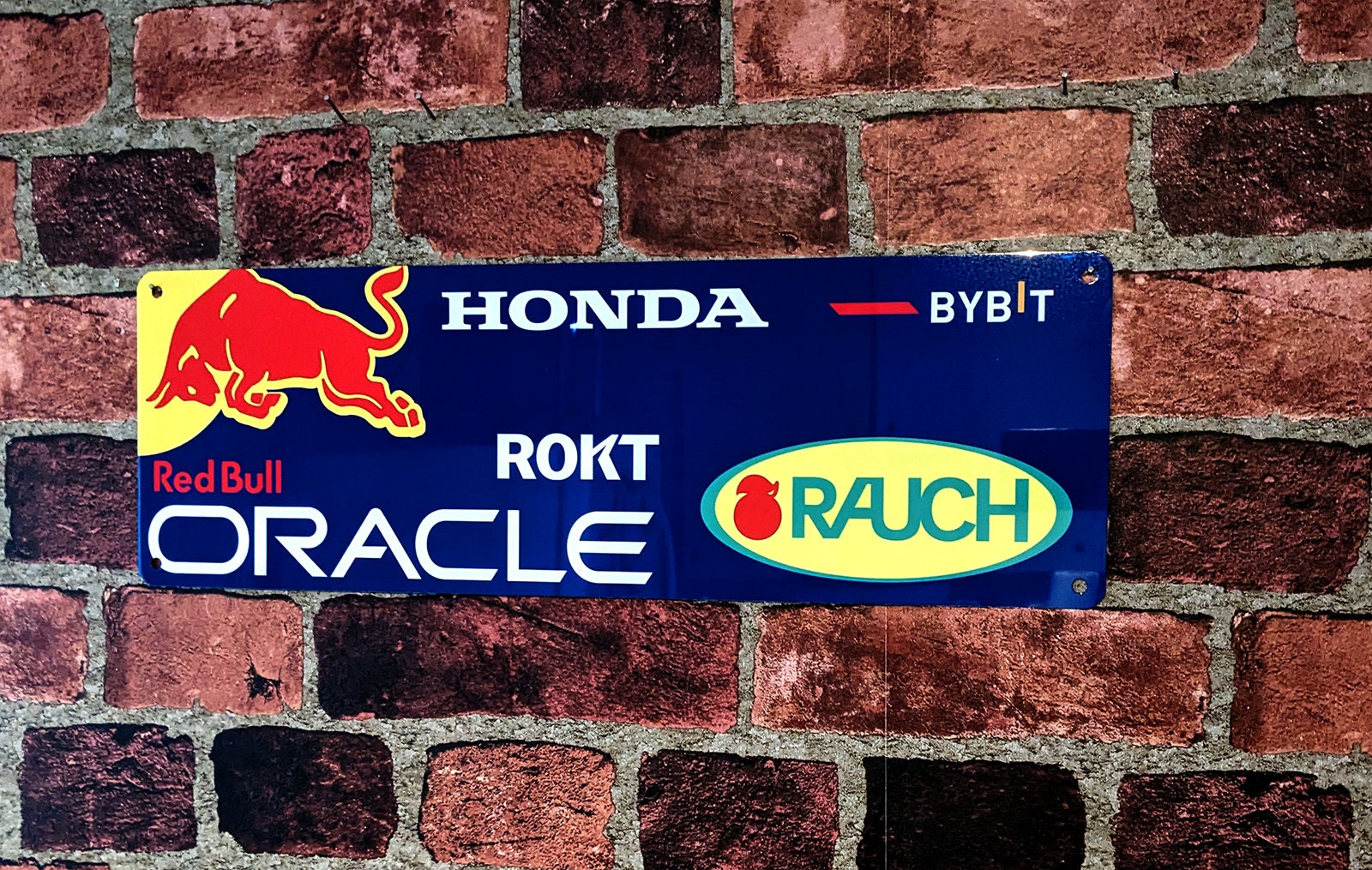 Formula One Wall Art Man Cave Sign Red Bull Racing F1 Side Pod Theme - Etsy