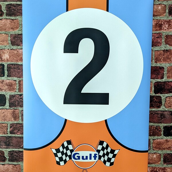Gulf Racing Art Print - Etsy
