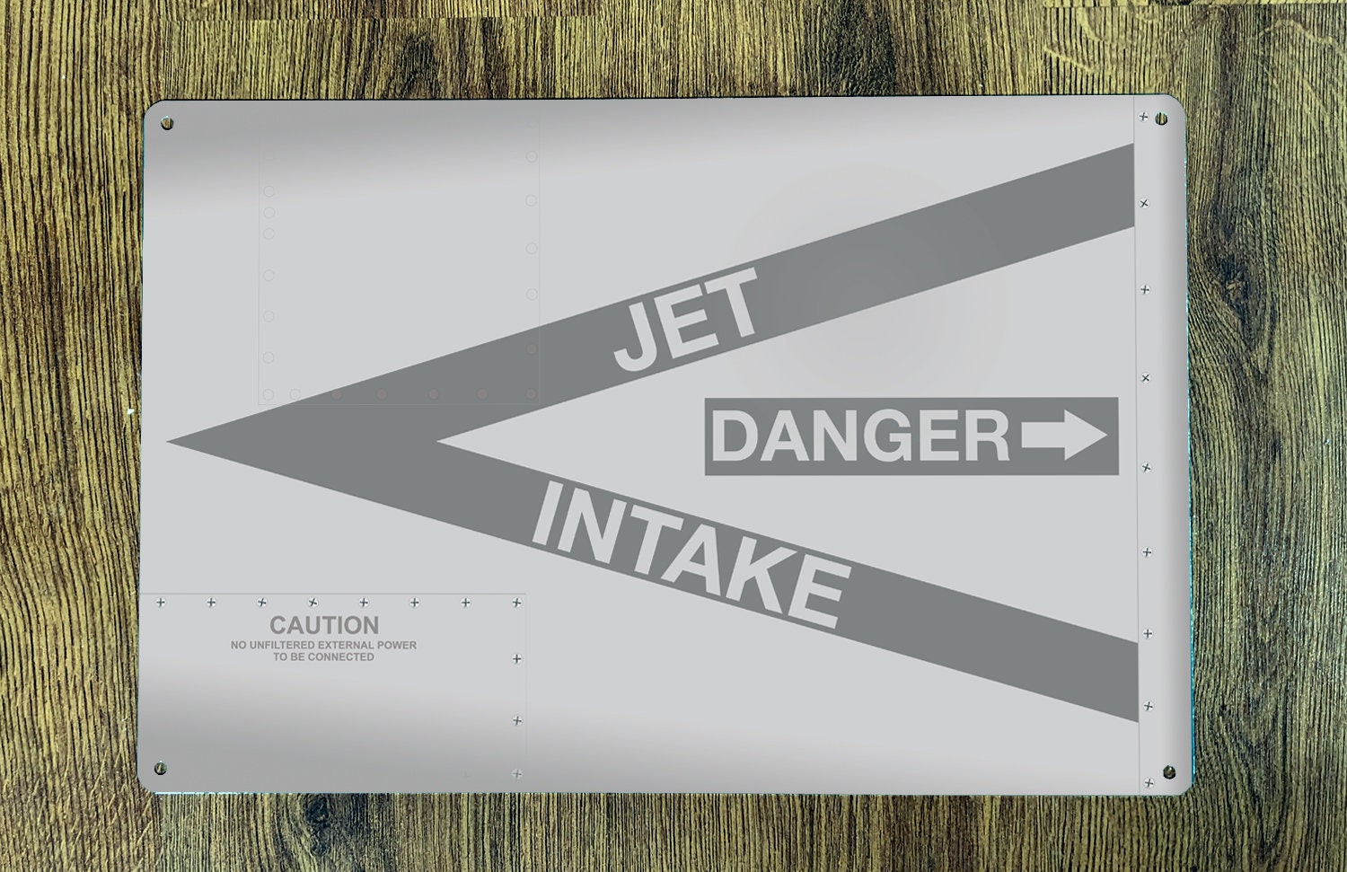 Aviation Enthusiast Metal Wall Art Sign f18 Danger Jet Intake Man Cave ...