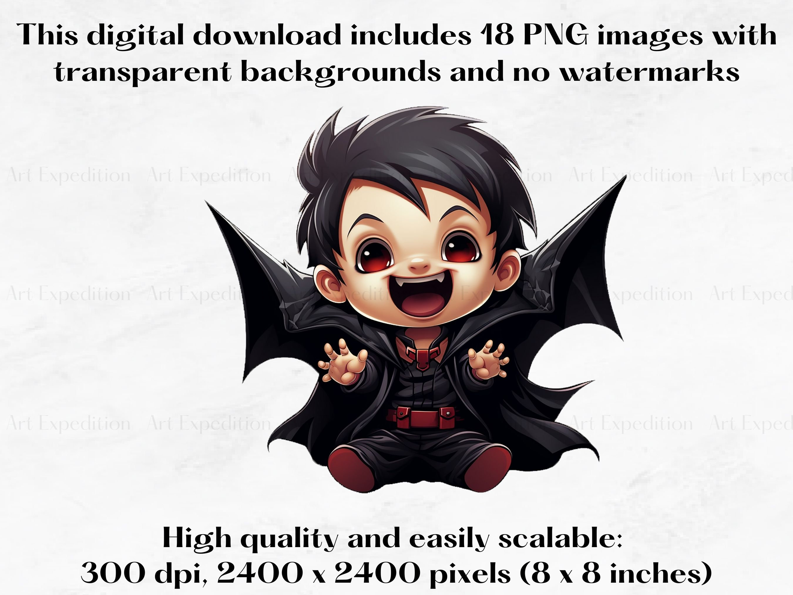 Cute Baby Vampires Clipart Little Kids Halloween Children - Etsy