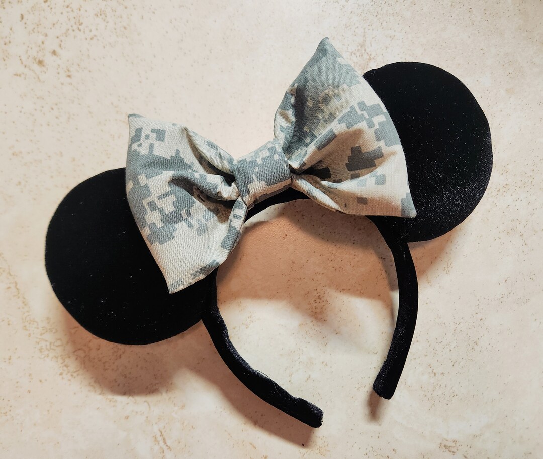 Disney Minnie Mouse Ears Inspired Headband - Camo, Military, Fourth ...