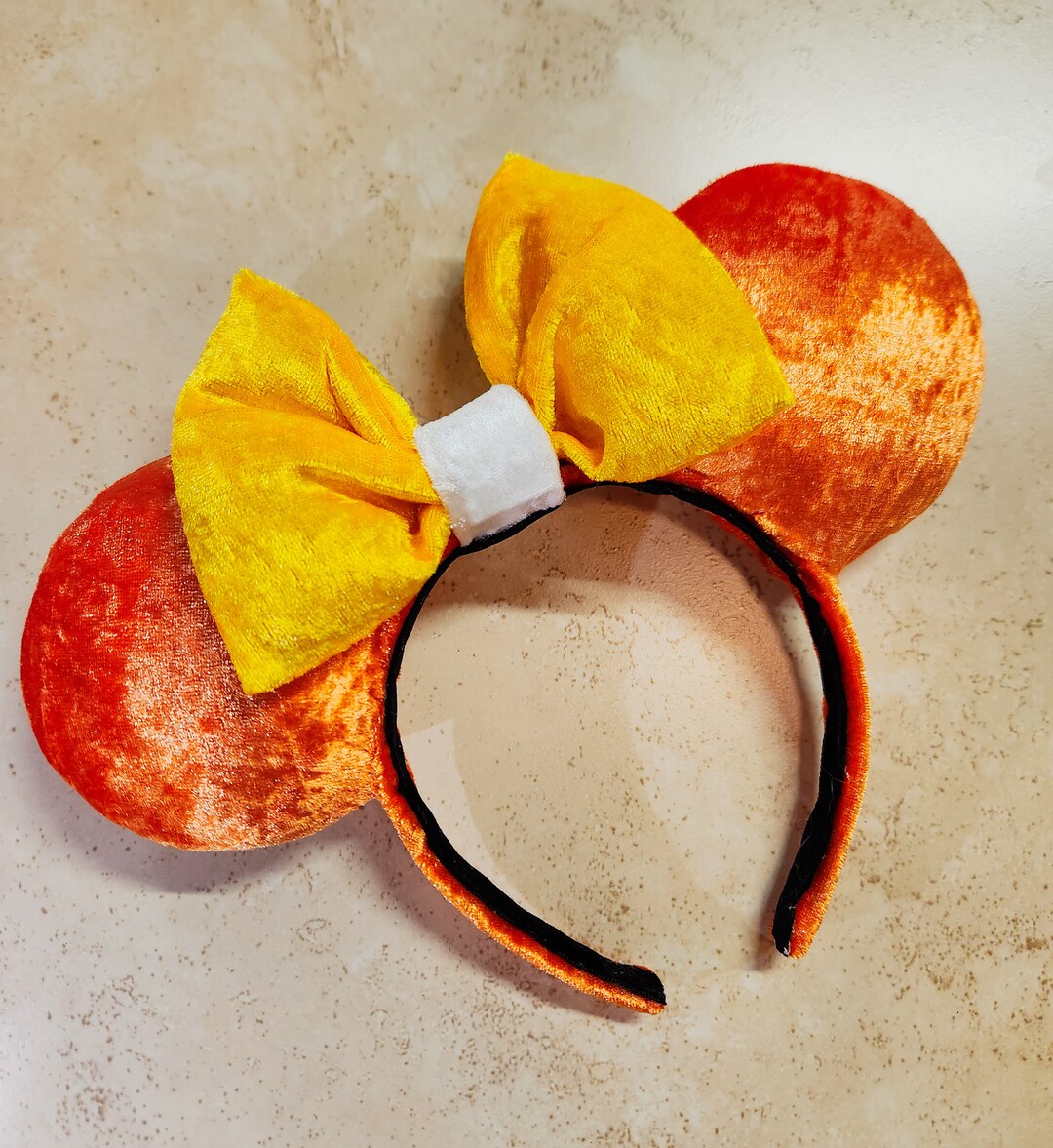 Disney Minnie Mouse Ears Inspired Headband - Candy Corn Ears ...