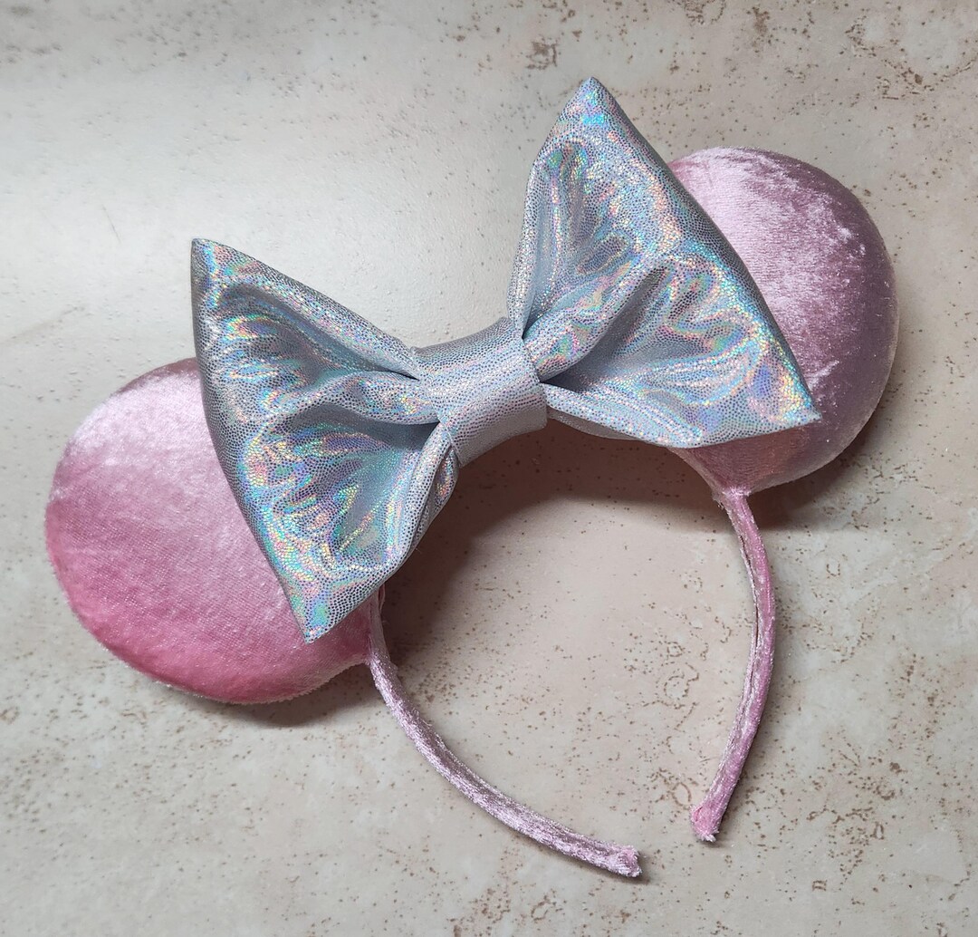 Disney Minnie Mouse Ears Inspired Headband - Luxury Pink Velvet ...
