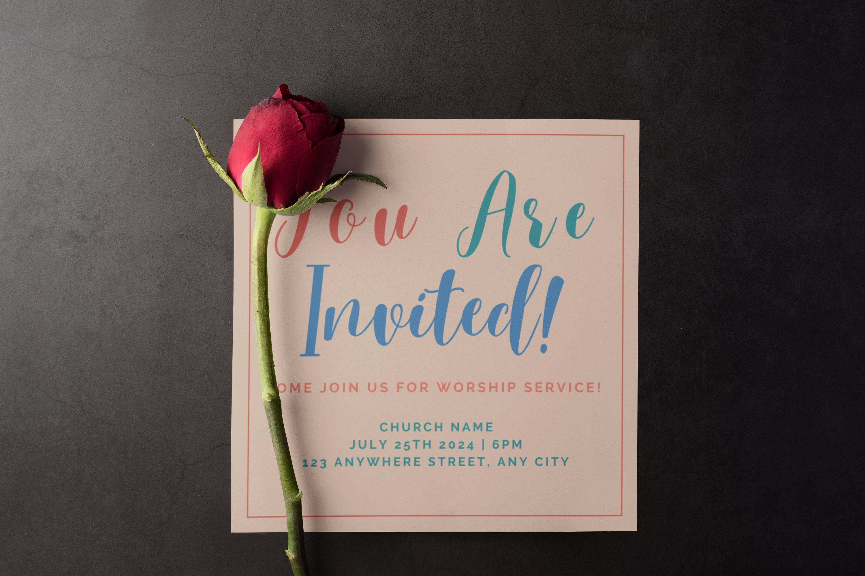 You Are Invited to Church! Invitation Template, Religious, Spirituality ...