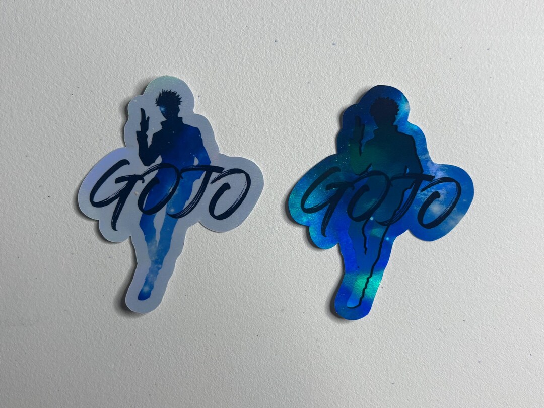 Gojo Themed Holographic Sticker - Etsy
