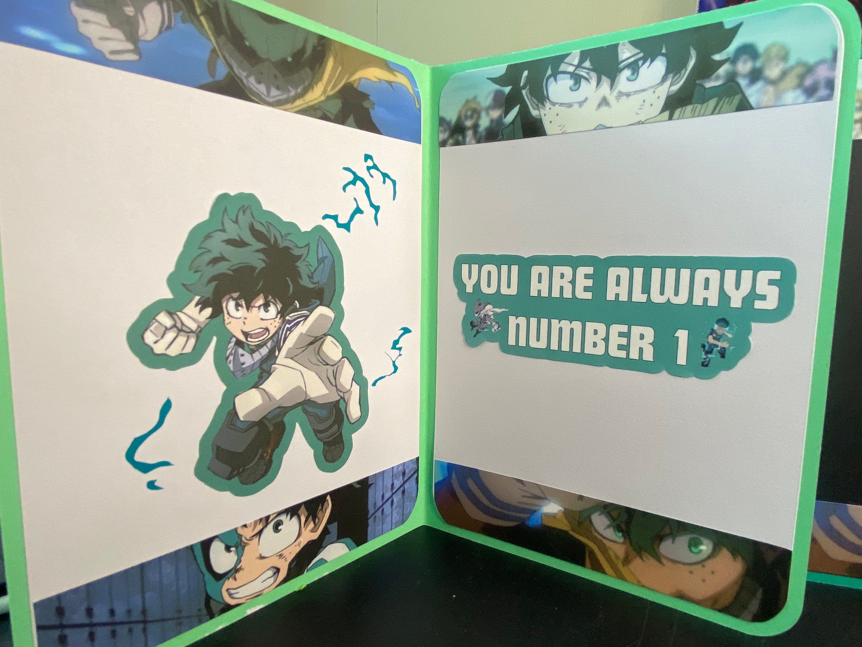 MHA Deku Birthday Cards - Etsy