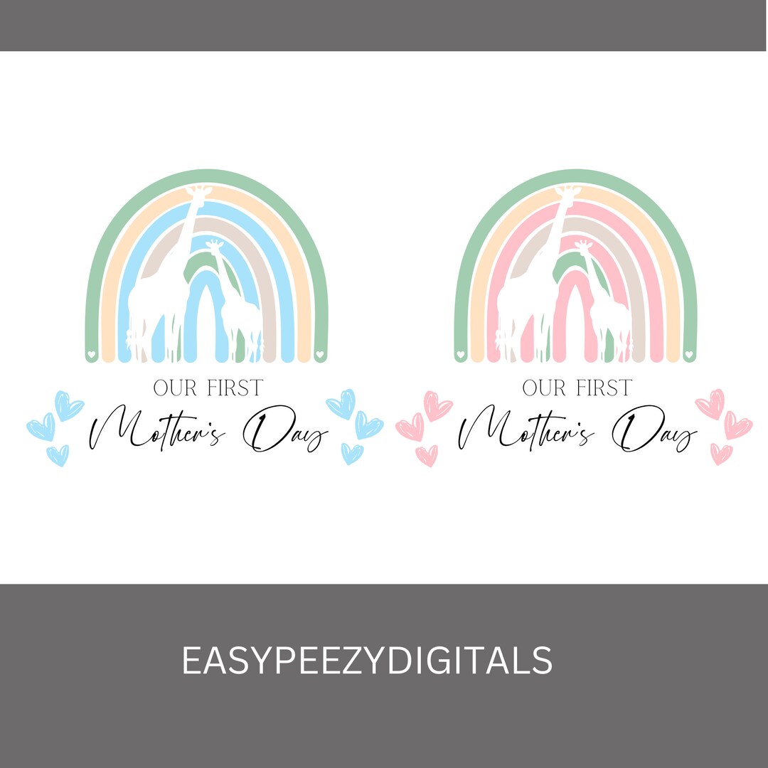 Giraffe Mother's Day PNG, DTF, Clipart (digital Download) - Etsy