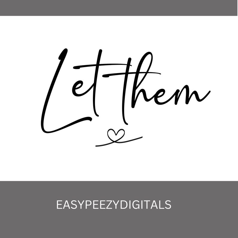 Let Them PNG SVG Cutting File Digital Download - Etsy