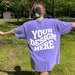 Comfort Colors C1717 Violet Mockup Oversized Outdoors Back of Tshirt ...