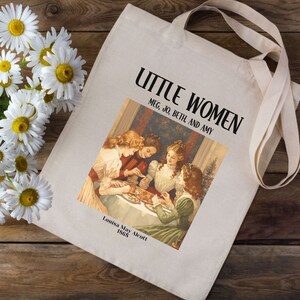 Little Women Tote Bag Little Women Gift Little Women Print Bag Little ...
